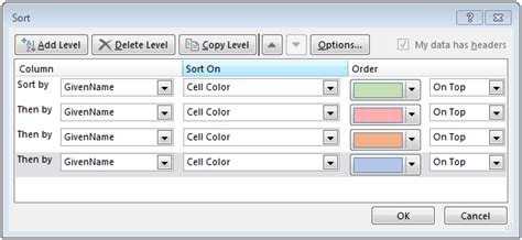 Sort By Color Excel University