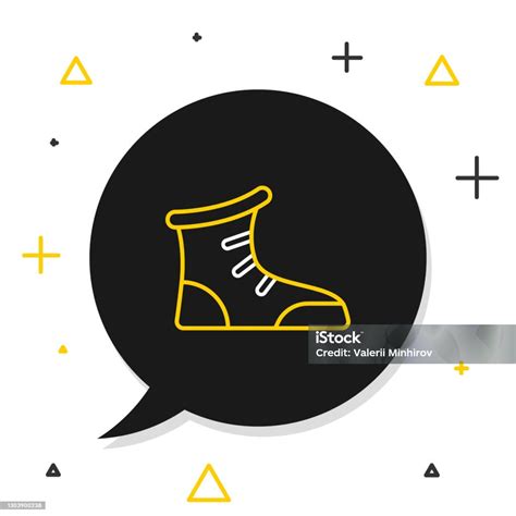 라인 스포츠 복싱 슈즈 아이콘은 흰색 배경에 고립되어 있습니다 레슬링 신발 다채로운 개요 개념 벡터 Championship에 대한 스톡 벡터 아트 및 기타 이미지 Istock