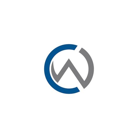 Premium Vector Cw Monogram
