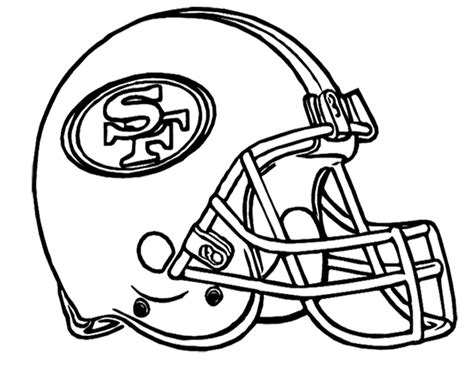 Coloring Football Helmet Pages Nfl Bears Lions Detroit Helmets Logo