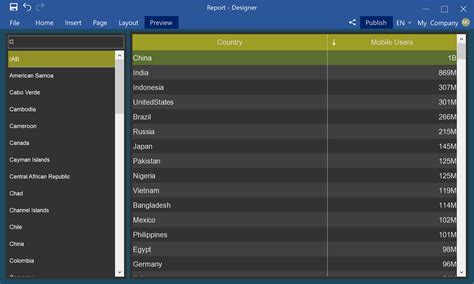 Search In Filter Elements Stimulsoft