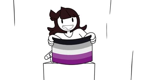 Jaiden Animations Holding The Asexual Flag Jaiden Animations
