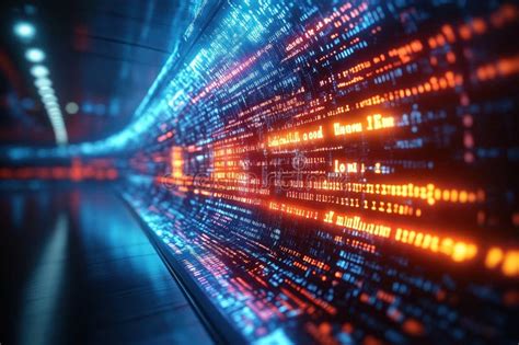 Colorful Coding Symbols Create Futuristic Tech Platform Digital Innovation Visual Stock