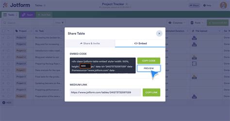 Jotform Tables Essentials And Features