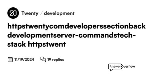 Developerssectionbackend Developmentserver