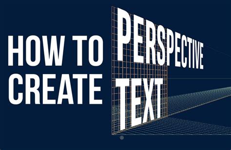 Create Perspective Text In Adobe Illustrator Create Perspective Text In Adobe Illustrator