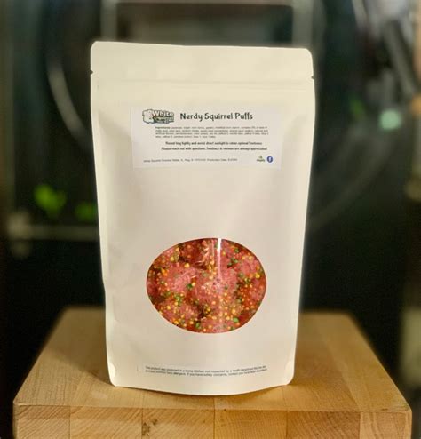 Nerdy Squirrel Clusters White Squirrel Snacks