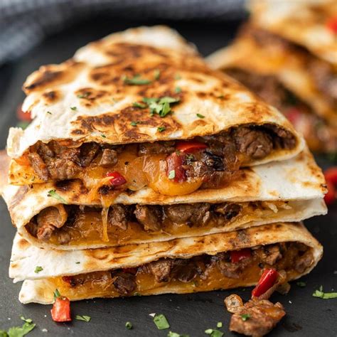 Steak Fajita Quesadillas On The Blackstone Steak