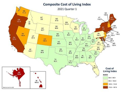 Us Cost Of Living Heat Map Visualized The Cost Of Building A New Home