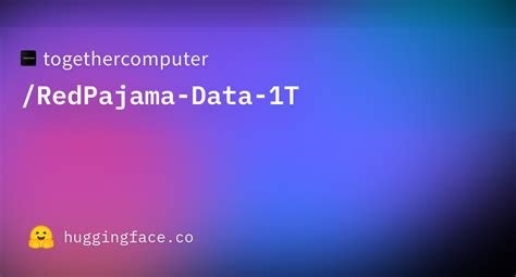 Togethercomputerredpajama Data 1t At Main
