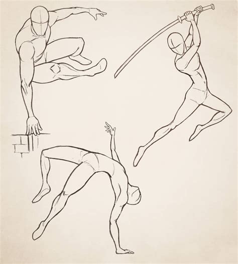 Dynamic Action Poses 3 By Inkonix On Deviantart