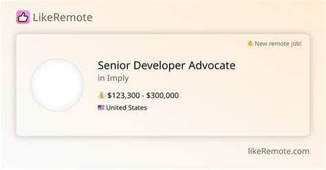 📩 Senior Developer Advocate At 🏢 Imply Salary 💰123300 300000 📍remote Job In 🇺🇸 United