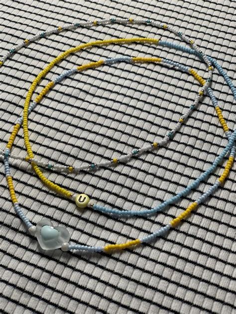 Патріотичне намисто з бісеру🇺🇦🕊️ — ціна 70 грн у каталозі Кольє і намиста Купити аксесуари за