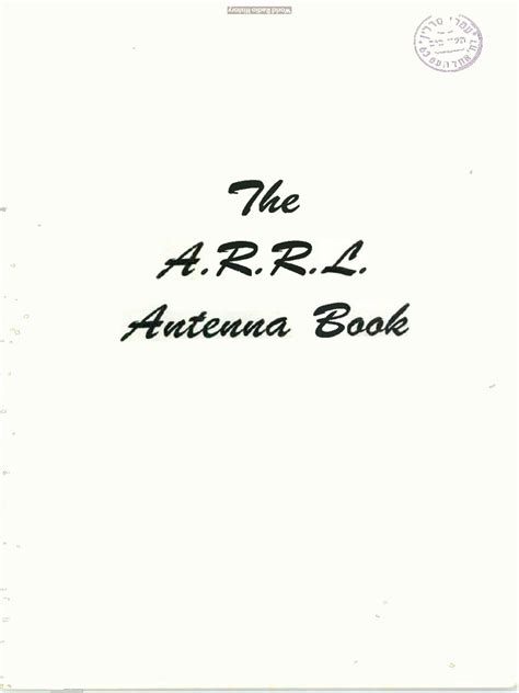 Arrl Antenna Handbook Full Version 1949 Pdf Antenna Radio Polarization Waves