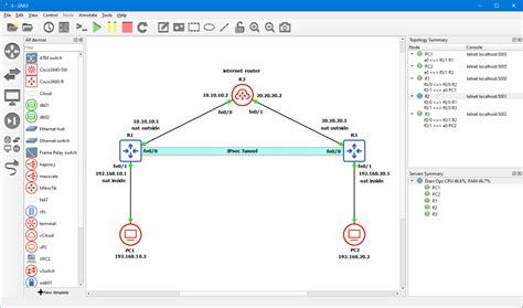 Setting IPsec Site To Site VPN With NAT Cisco GNS LAB SYS OPS ID Herdiana