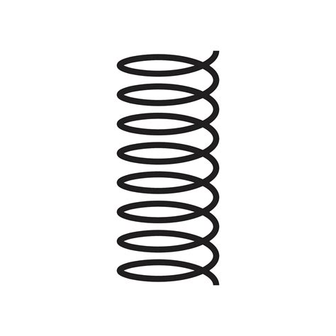 Spiral Spring Vector Icon 8795120 Vector Art At Vecteezy