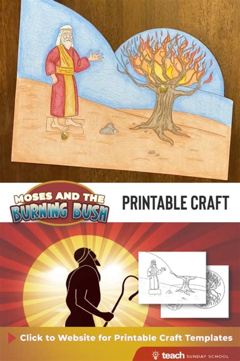 Moses And The Burning Bush Craft Burning Bush Craft Burning Bush
