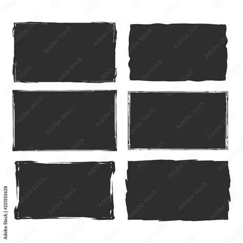 Rectangular Grunge Vector Background Stock Vector Adobe Stock