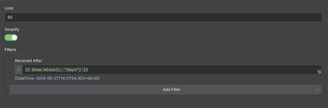 The Gmail Node In N8n Has An After Date Filter When You Want To It Run Automatically With The