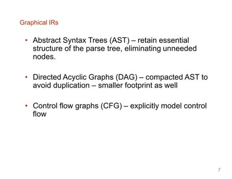 Lecture 12 Intermediate Code Generation Pptx Programming Languages