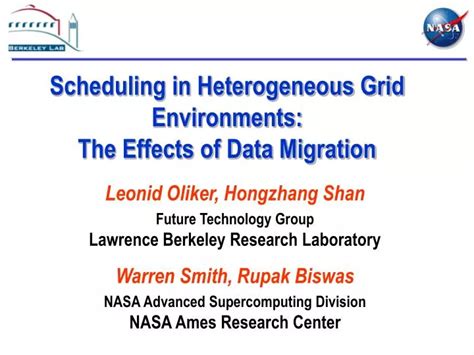 Ppt Scheduling In Heterogeneous Grid Environments The Effects Of Data Migration Powerpoint