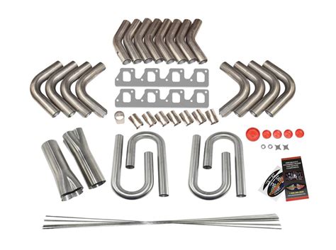 Small Block Ford 351c 4v Small Square Port Custom Fender Exit Header Build Kit