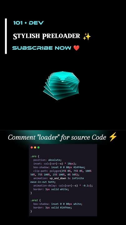 Preloader 101dev 01 Coding Css Preloader Shorts Programming