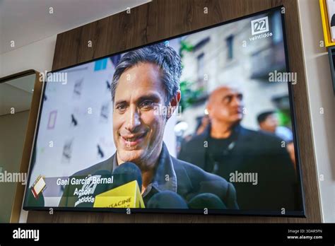 Mexico City Mexicotelevision Cable Tv Screen Monitorgael Garcia