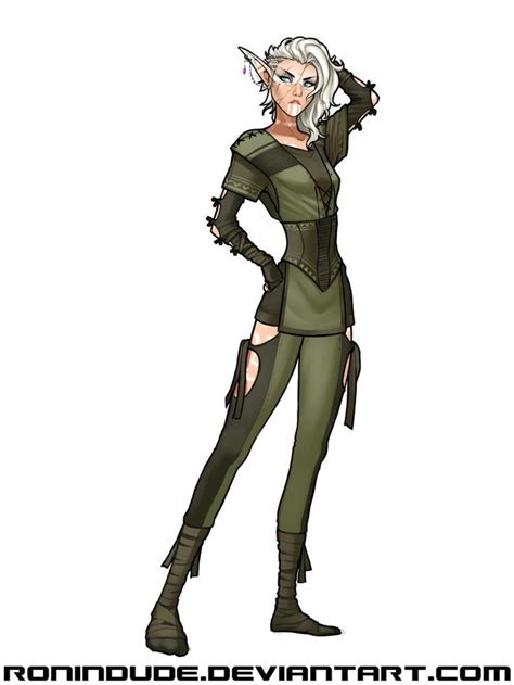 Daily Drawing 2016 12 1 Wildling Elf Woman By Ronindude Character