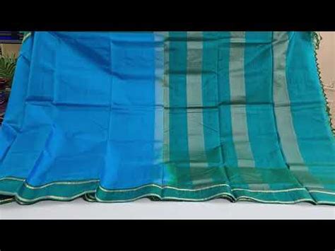 Copper Sulphate Blue 10 Yards Silk Saree Ac1511 Bluesaree