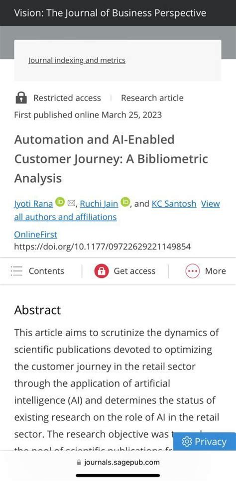 Dr Jyoti Rana On Linkedin I Am Very Excited To Share That Our Research Article Titled” Automation