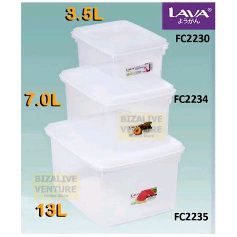 3 5l 7 0l 13l Lava Food Container Rectangle Container Multipurpose Container