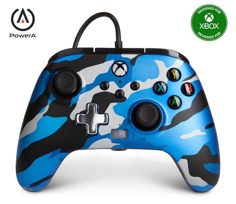 Powera Enhanced Wired Controller For Xbox Series Xs Metallic Blue