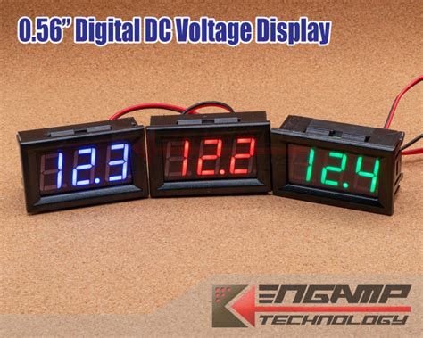 มตวเลอก KIT 0 56 LED 4 5 30Vdc Digital DC Voltage Display ขนาด 48x29x16mm ชองใส