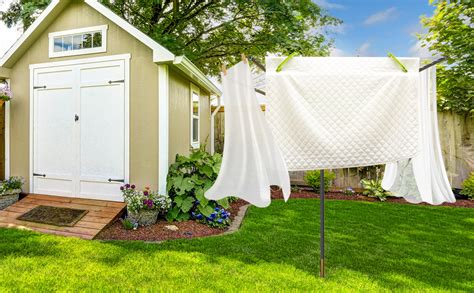 Umbrella Clothesline Outdoor Rotary Retractable Clothes Line Outdoors