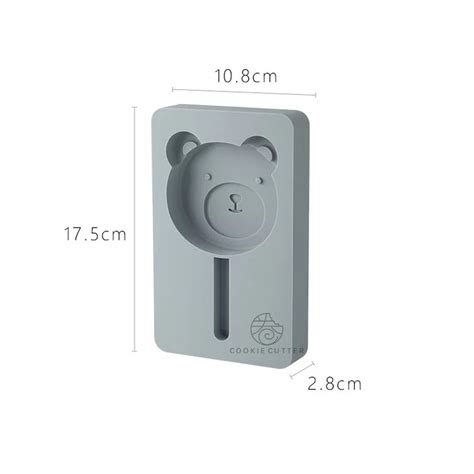 1 бр Силиконови формички за сладолед шоколадова форма форма на мечка заек животни форма