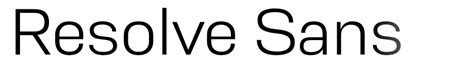 Resolve Sans Font Vectordad