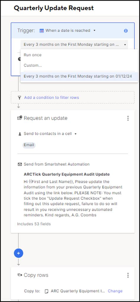 When A Date Reached Trigger Not Running Smartsheet Community