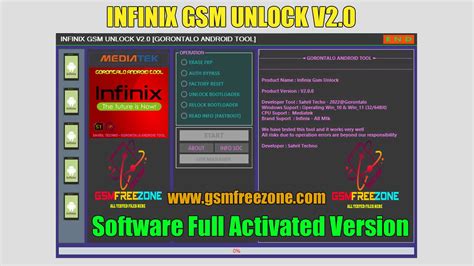 INFINIX GSM Unlock V2 0 Software Full Activated GSM Free Zone