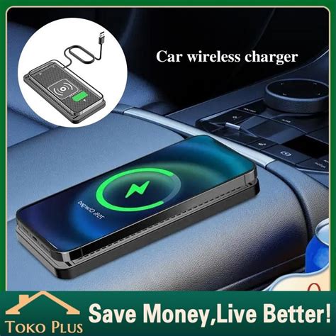 Jual Qi Wireless Charger Fast Charging W Usb Wireless Charging Receiver Mobil Universal