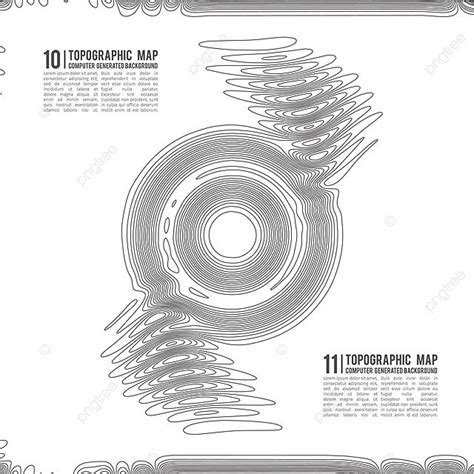 Abstract Global Elevation Contour Map Illustration Abstract Fantasy