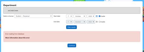Database Errors When Filtering Reports · Issue 1723 · Iomadiomad · Github