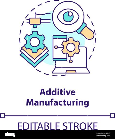Additive Manufacturing Concept Icon Stock Vector Image And Art Alamy