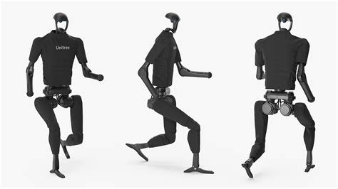 3d Model Unitree H1 Humanoid Robot In Walking Pose Turbosquid 2319952