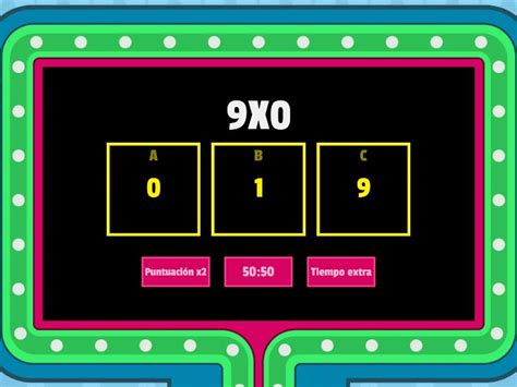 Practiquemos Las Tablas De Multiplicar Gameshow Quiz