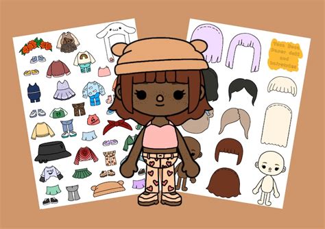 Toca Boca Boy Paper Doll Toca Boca Papercraft Quiet Book Etsy India The Best Porn Website