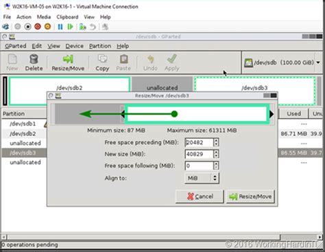Fix Virtual Disk Resizing Issues With Gparted Working Hard In IT