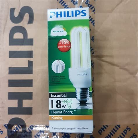 Jual Lampu Philips Essential W Watt W Watt Warmwhitelight Kuning Shopee Indonesia