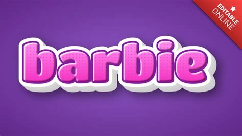 Barbie Soft Pink 3d Text Effect Generator