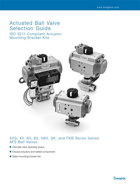 Actuated Ball Valve Selection Guide 13 Blz Pdf Valve Friction